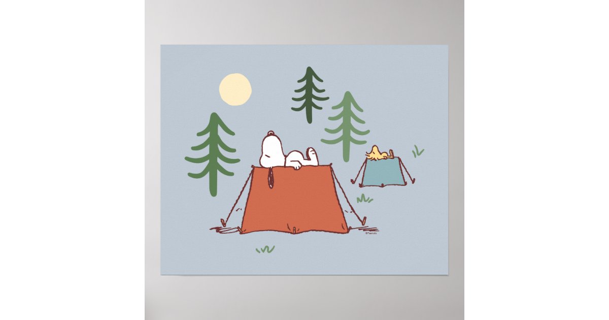 Peanuts | Snoopy & Woodstock | Add Your Name Poster | Zazzle