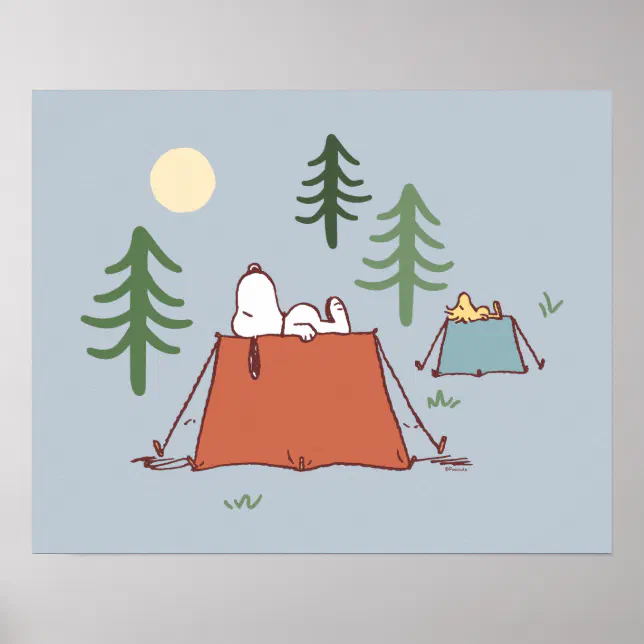 Peanuts | Snoopy & Woodstock | Add Your Name Poster | Zazzle