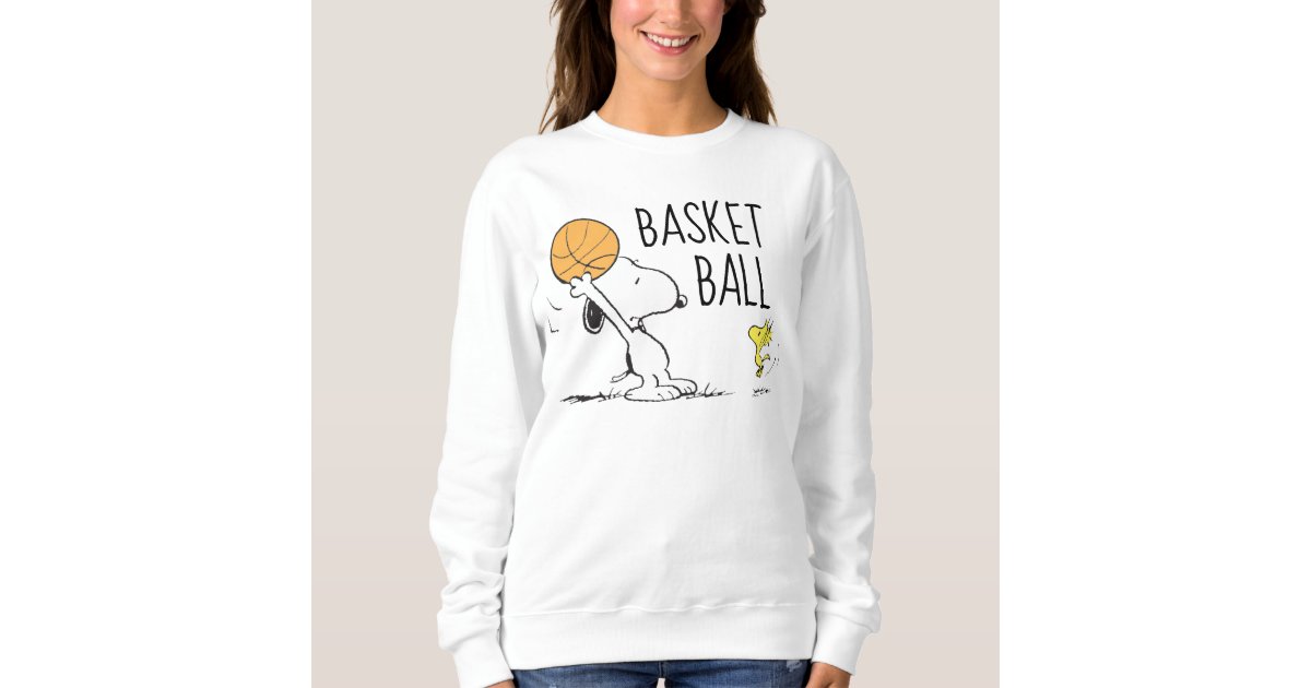 Peanuts | Snoopy & Woodstock Basketball Sweatshirt | Zazzle