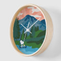 Peanuts | Snoopy & Woodstock Canoe Clock | Zazzle