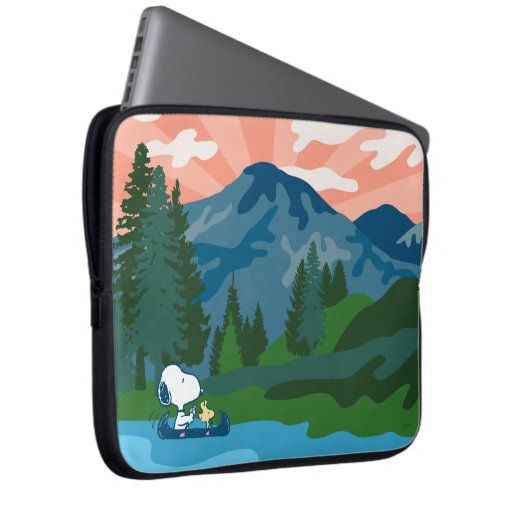 Peanuts | Snoopy & Woodstock Canoe Laptop Sleeve | Zazzle