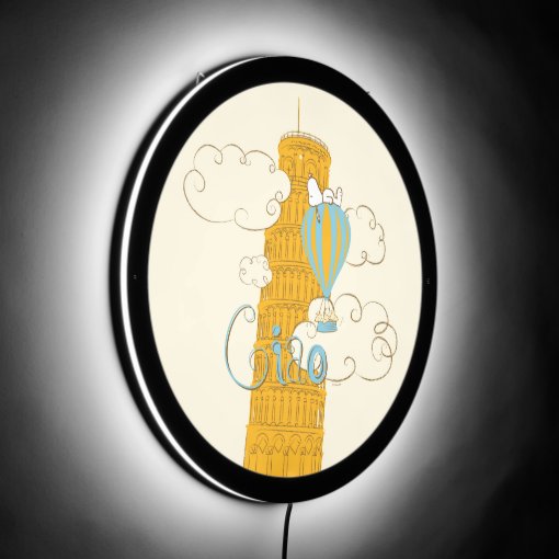 Peanuts | Snoopy & Woodstock Ciao LED Sign | Zazzle