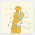 Peanuts | Snoopy & Woodstock Ciao Square Sticker | Zazzle