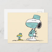 Peanuts | Snoopy & Woodstock Doctors Postcard | Zazzle