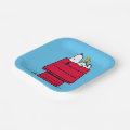 Peanuts | Snoopy & Woodstock Doghouse Paper Plates | Zazzle