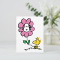 Peanuts | Snoopy & Woodstock Flower Postcard | Zazzle
