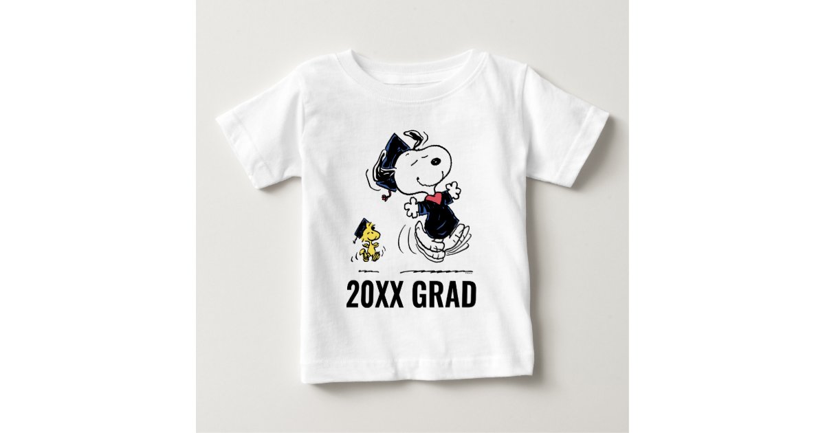 Peanuts | Snoopy & Woodstock Graduation Baby T-Shirt | Zazzle