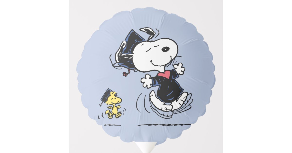 Peanuts | Snoopy & Woodstock Graduation Balloon | Zazzle