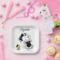 Peanuts | Snoopy & Woodstock Graduation Paper Plates | Zazzle