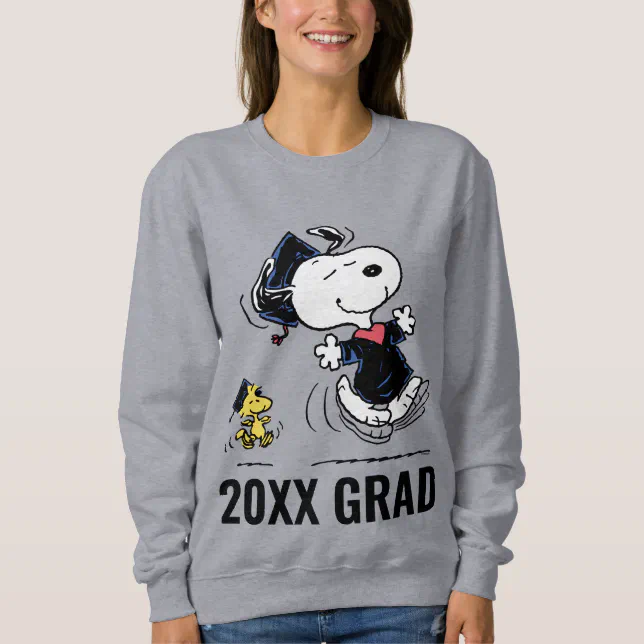 Peanuts | Snoopy & Woodstock Graduation Sweatshirt | Zazzle