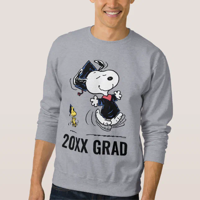 Peanuts | Snoopy & Woodstock Graduation Sweatshirt | Zazzle