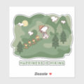 Peanuts | Snoopy & Woodstock Happiness is Hiking Sticker | Zazzle