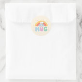 Peanuts | Snoopy & Woodstock Hug Classic Round Sticker | Zazzle