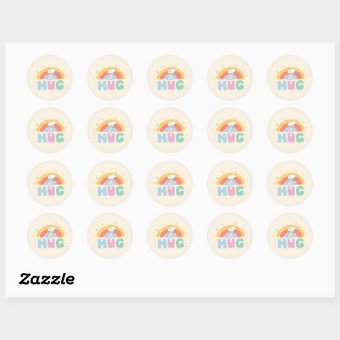 Peanuts | Snoopy & Woodstock Hug Classic Round Sticker | Zazzle