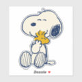 Peanuts | Snoopy & Woodstock Hug Sticker | Zazzle