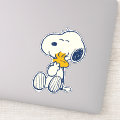Peanuts | Snoopy & Woodstock Hug Sticker | Zazzle