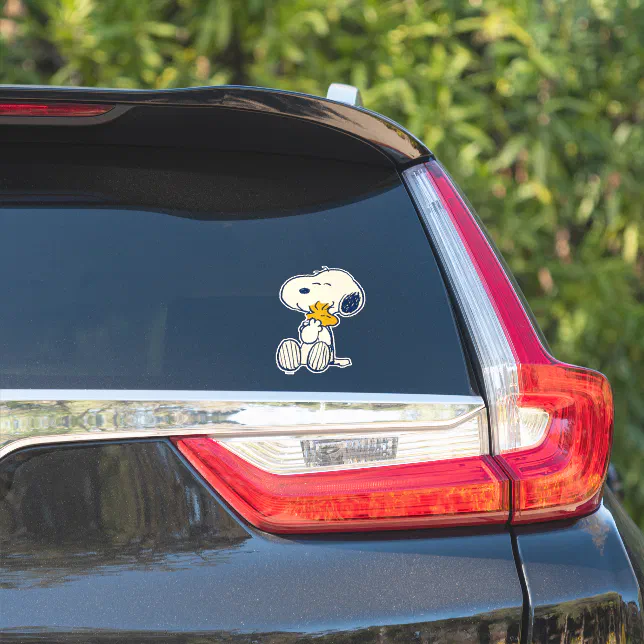 Peanuts | Snoopy & Woodstock Hug Sticker | Zazzle