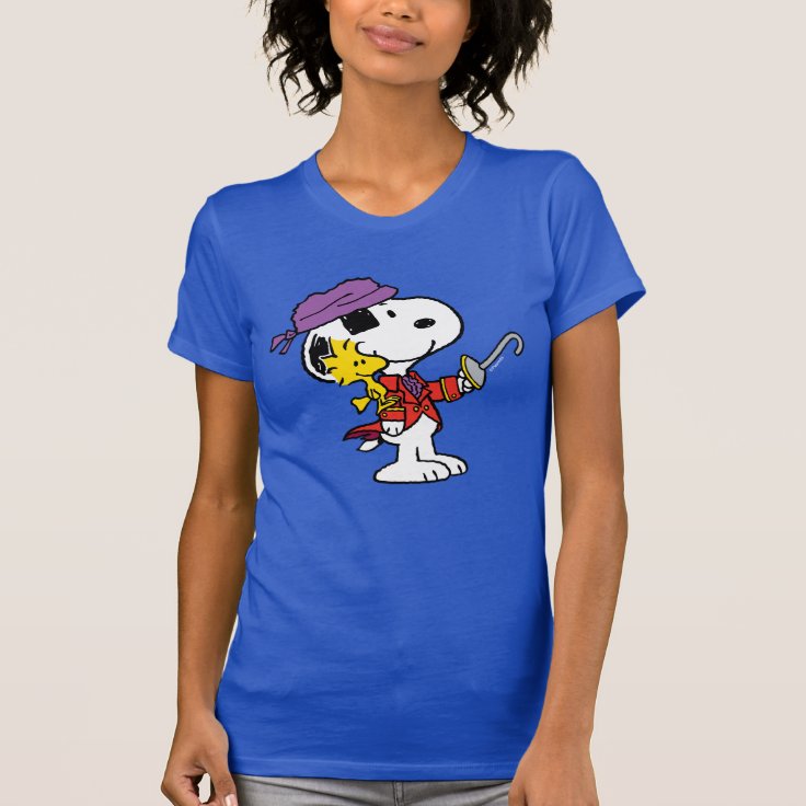 Peanuts | Snoopy & Woodstock Pirates T-Shirt | Zazzle
