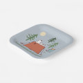 Peanuts | Snoopy & Woodstock Pitching Tents Paper Plates | Zazzle
