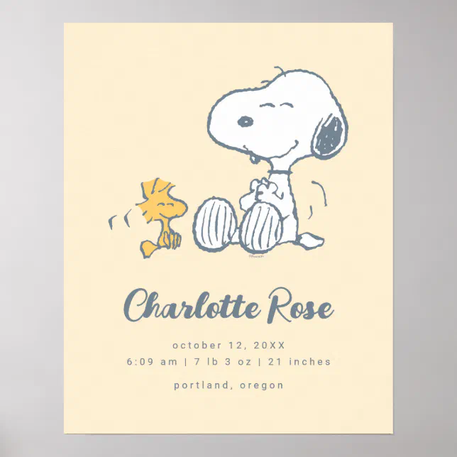 Peanuts | Snoopy & Woodstock Poster | Zazzle