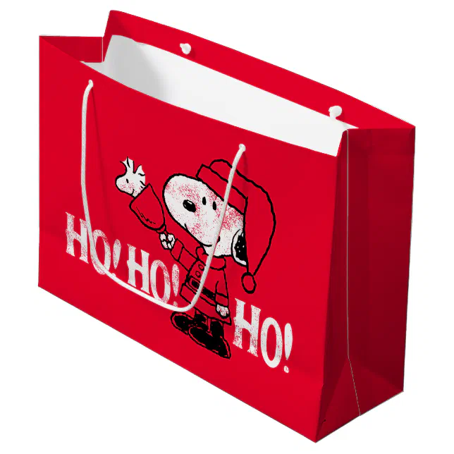 Peanuts | Snoopy & Woodstock Ringing Bells Large Gift Bag | Zazzle