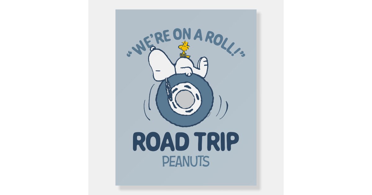 Peanuts | Snoopy & Woodstock Road Trip Foam Board | Zazzle