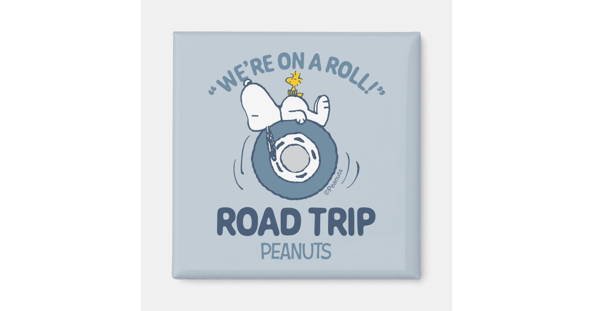 Peanuts | Snoopy & Woodstock Road Trip Magnet | Zazzle