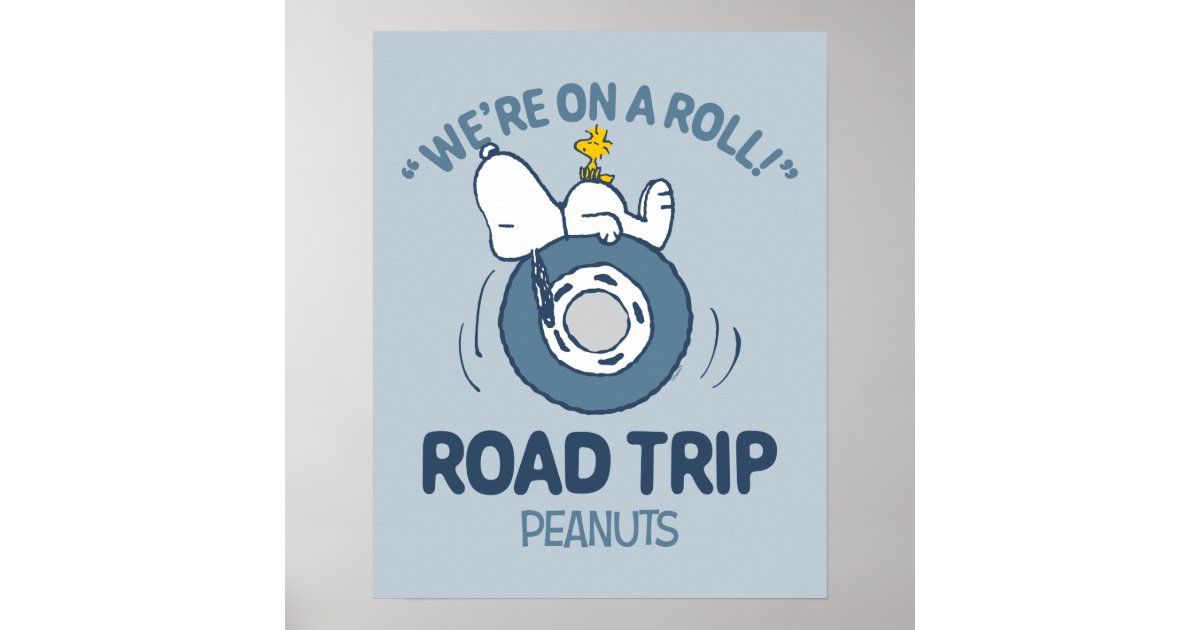 Peanuts | Snoopy & Woodstock Road Trip Poster | Zazzle