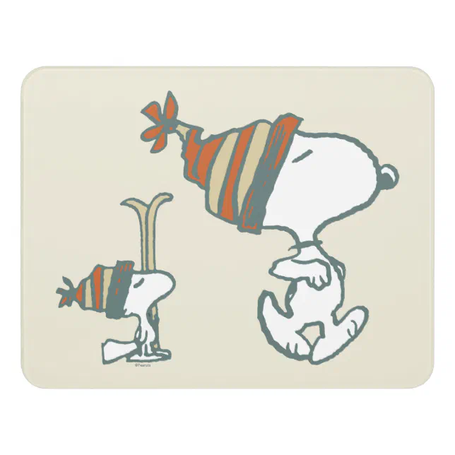 Peanuts | Snoopy & Woodstock Ski Trip Door Sign | Zazzle