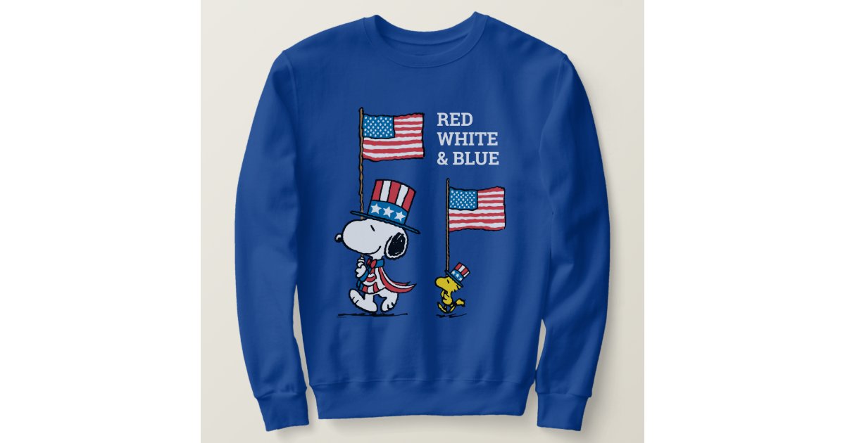 Peanuts | Snoopy & Woodstock Uncle Sams Sweatshirt | Zazzle