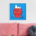 Peanuts | Snoopy's Dog House With Lights Canvas Print | Zazzle