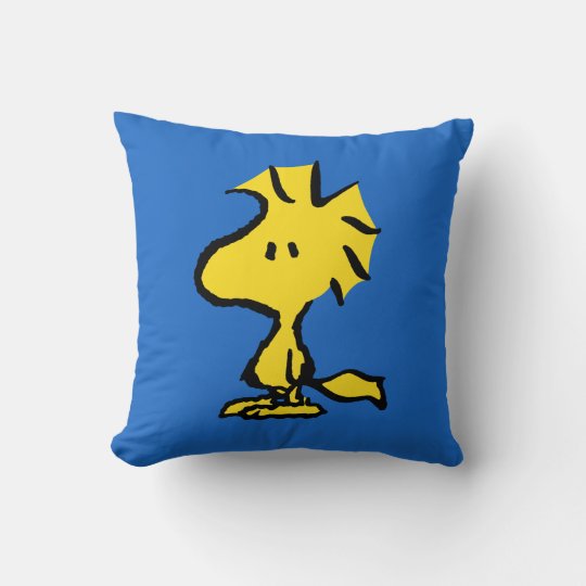 Peanuts | Snoopy's Friend Woodstock Throw Pillow | Zazzle.com