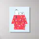 Peanuts | Snoopy's Holiday Dreamer Canvas Print | Zazzle