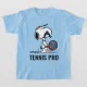 Peanuts | Snoopy's Mustache Playing Tennis T-Shirt | Zazzle
