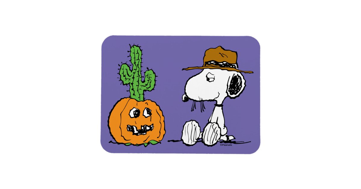 Peanuts | Spike's Desert Halloween Magnet | Zazzle