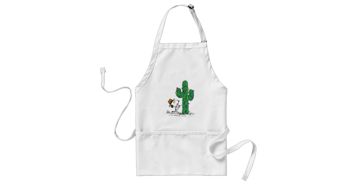 Peanuts | Spike's Holiday Cactus Adult Apron | Zazzle