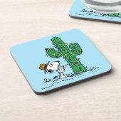 Peanuts | Spike's Holiday Cactus Beverage Coaster | Zazzle