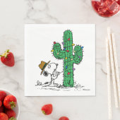 Peanuts | Spike's Holiday Cactus Napkins | Zazzle