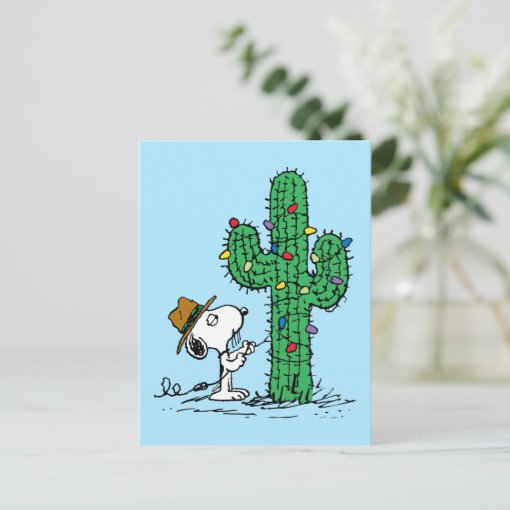 Peanuts | Spike's Holiday Cactus Postcard | Zazzle
