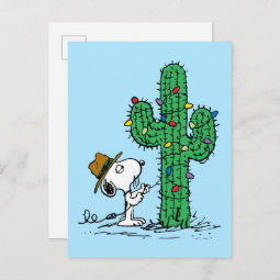 Peanuts | Spike's Holiday Cactus Postcard | Zazzle