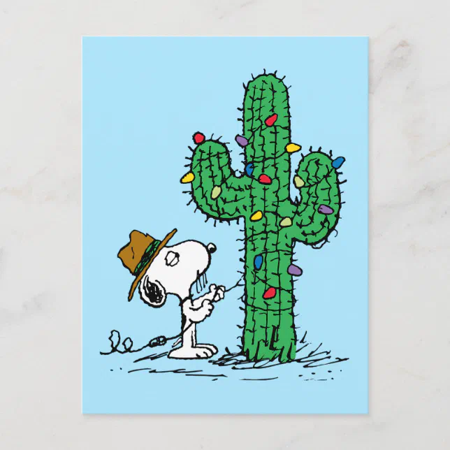 Peanuts | Spike's Holiday Cactus Postcard | Zazzle