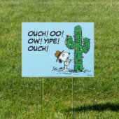Peanuts | Spike's Holiday Cactus Sign | Zazzle