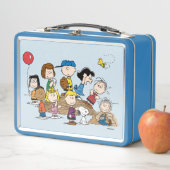 Peanuts | The Gang at the Pitcher's Mound Metal Lunch Box | Zazzle