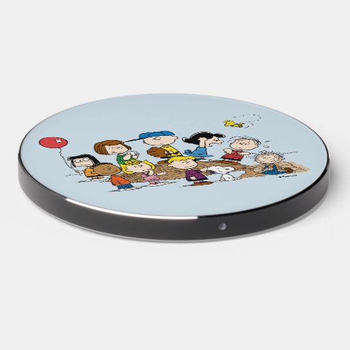 Peanuts | The Gang at the Pitcher's Mound Wireless Charger | Zazzle