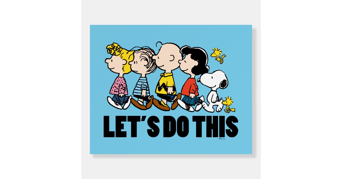 Peanuts | The Gang Foam Board | Zazzle