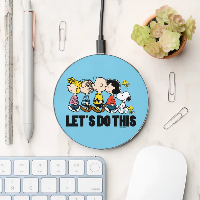 Peanuts | The Gang Wireless Charger | Zazzle