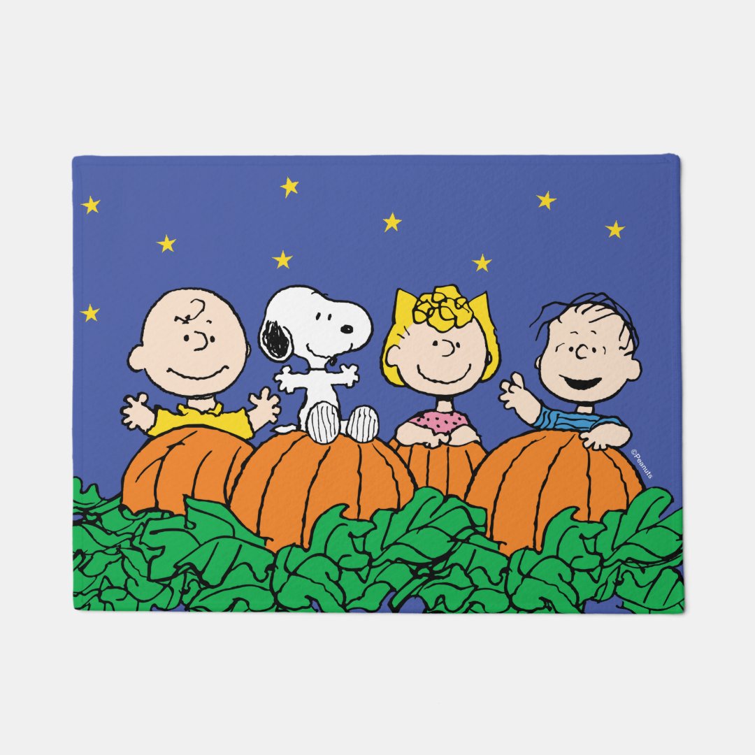 Peanuts | The Great Pumpkin Patch Doormat | Zazzle