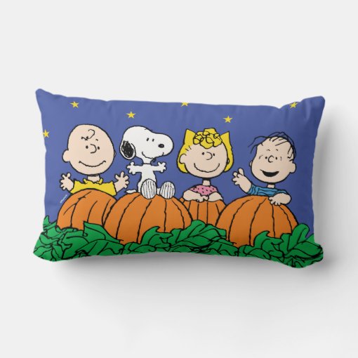 Peanuts | The Great Pumpkin Patch Lumbar Pillow | Zazzle
