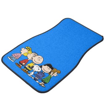 Peanuts | The Peanuts Gang Together Car Floor Mat | Zazzle