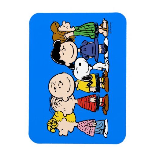 Peanuts | The Peanuts Gang Together Magnet | Zazzle
